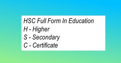 HSC Full Form And Meaning